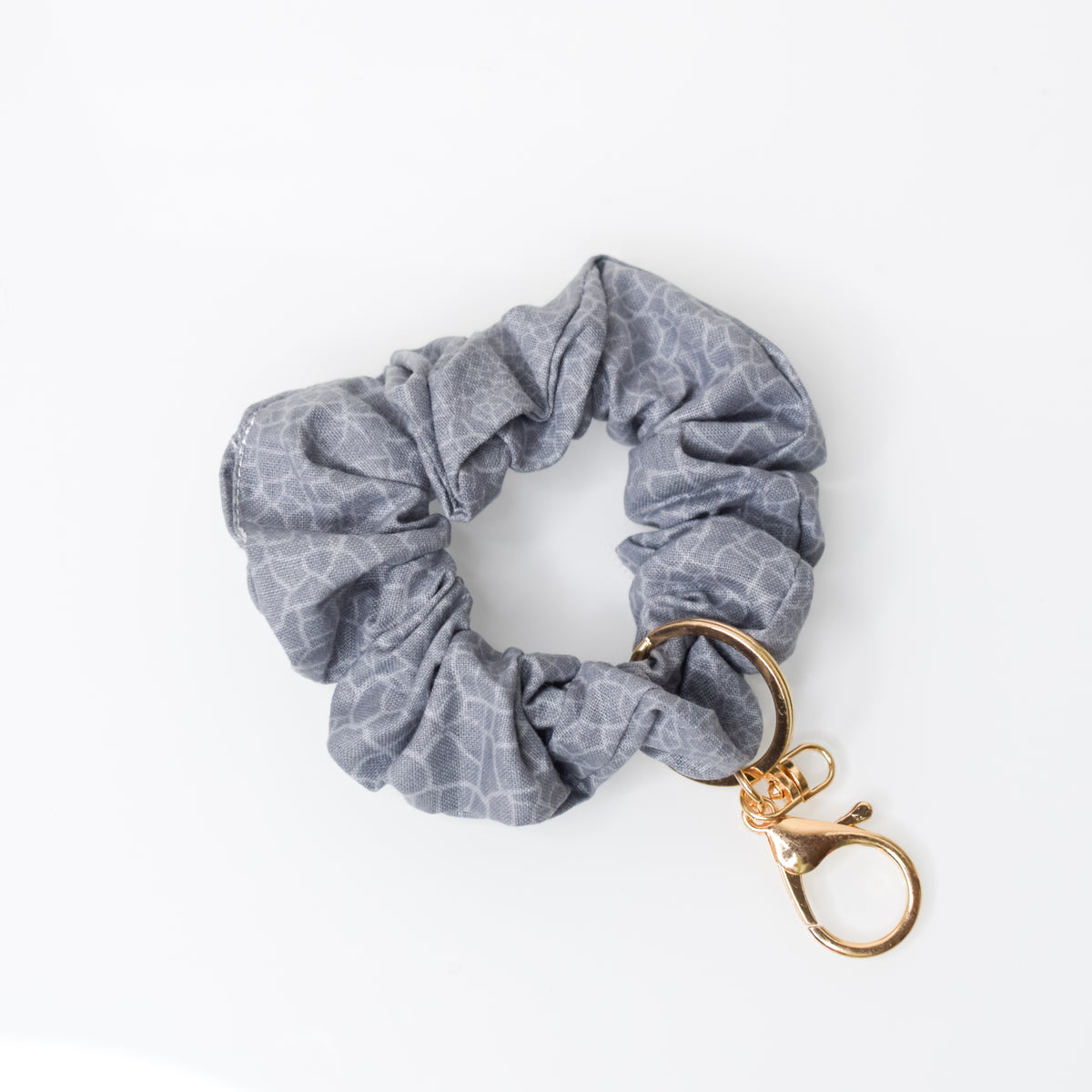 Grey Speckle Scrunchie Key Chain – Emily Anne Designs LLC